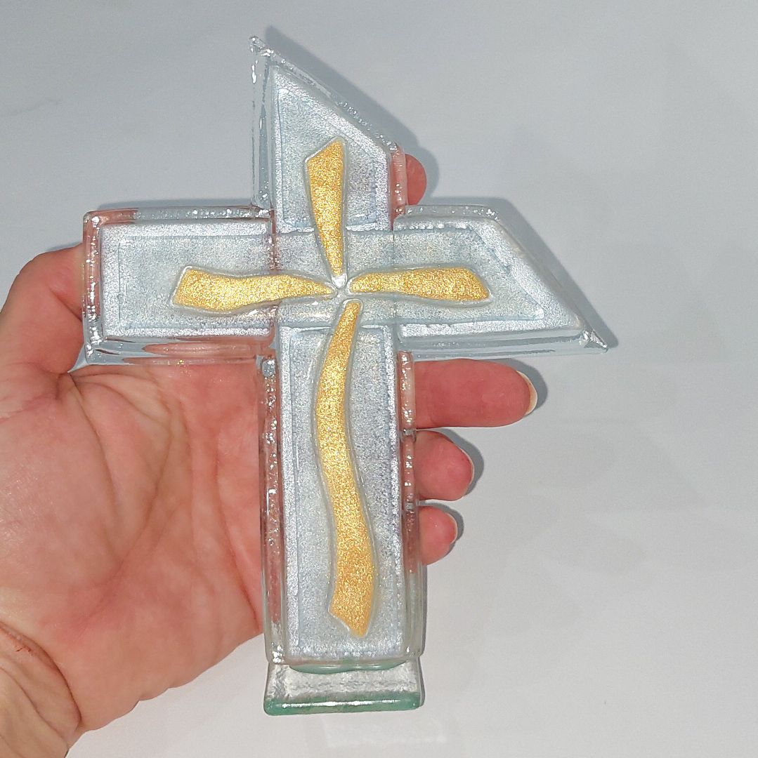 Samostojeći stakleni križ 16 cm – Artem Speculo